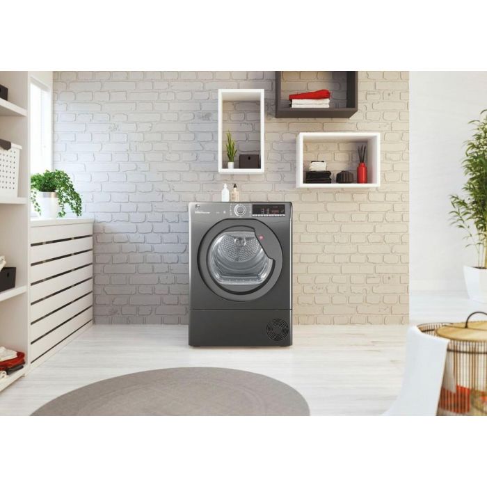 Hoover HLEC8TRGR 8Kg Condenser Tumble Dryer Sensor Dry B Energy Rated H85 W60 D60